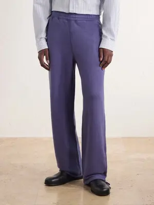Aimé Leon Dore Marina Straight-leg Cotton-jersey Sweatpants
