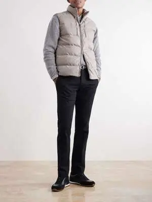SLOWEAR Montedoro Quilted Wool-blend Down Gilet