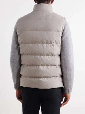 SLOWEAR Montedoro Quilted Wool-blend Down Gilet
