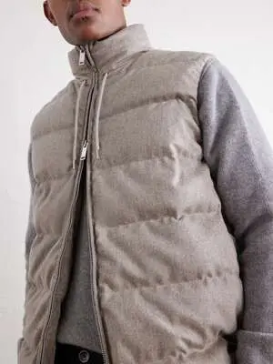 SLOWEAR Montedoro Quilted Wool-blend Down Gilet