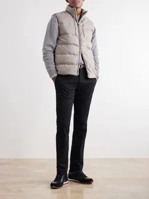 SLOWEAR Montedoro Quilted Wool-blend Down Gilet