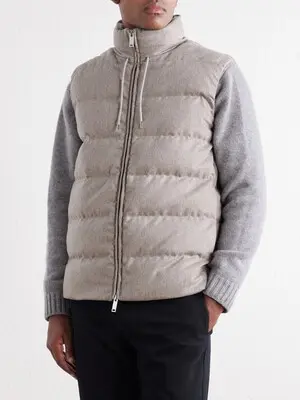 SLOWEAR Montedoro Quilted Wool-blend Down Gilet