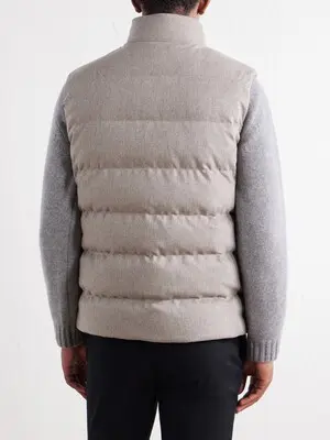 SLOWEAR Montedoro Quilted Wool-blend Down Gilet
