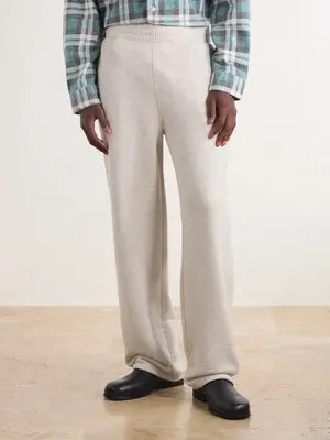 Aimé Leon Dore Marina Straight-leg Cotton-jersey Sweatpants