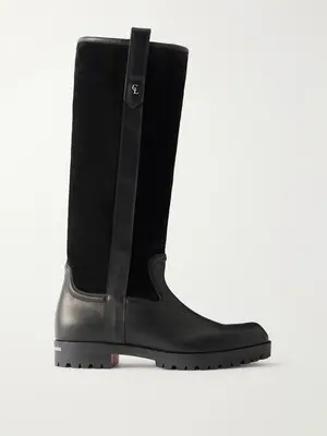 Christian Louboutin Paneled Boots For Men