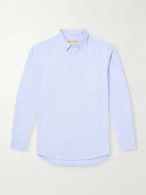FRIZMWORKS Cotton-blend Oxford Shirt - Blue