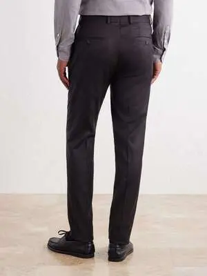 SLOWEAR Incotex Tapered Wool-blend Flannel Trousers