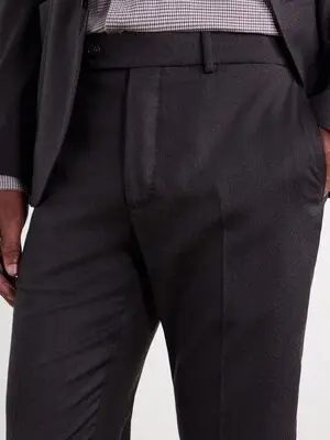 SLOWEAR Incotex Tapered Wool-blend Flannel Trousers