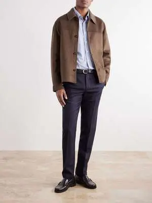 SLOWEAR Glanshirt Striped Cotton-poplin Shirt