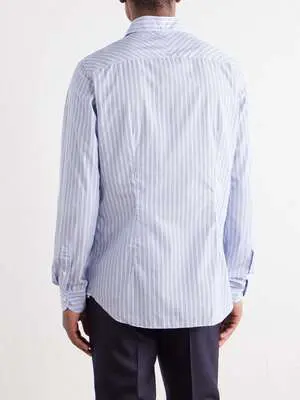 SLOWEAR Glanshirt Striped Cotton-poplin Shirt
