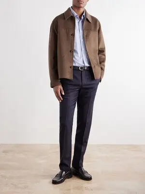 SLOWEAR Glanshirt Striped Cotton-poplin Shirt