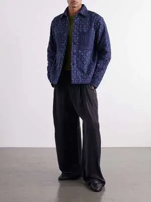KARDO Wynton Cut-out Padded Textured-cotton Blouson Jacket