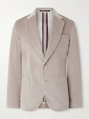Paul Smith Cotton-stretch Corduroy Suit Jacket - Neutrals