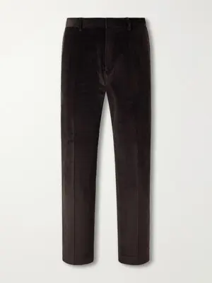 Paul Smith Straight-leg Cotton-stretch Corduroy Suit Trousers - Brown