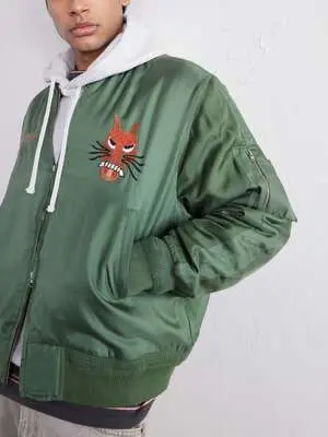 KARDO Max Embroidered Silk-twill Bomber Jacket