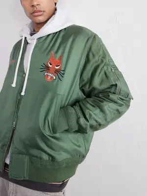 KARDO Max Embroidered Silk-twill Bomber Jacket