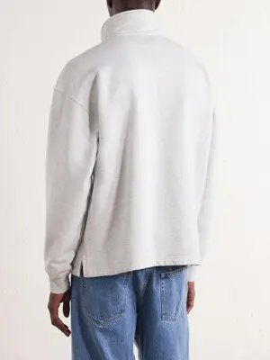 Aimé Leon Dore Logo-appliquéd Cotton Half-zip Sweatshirt