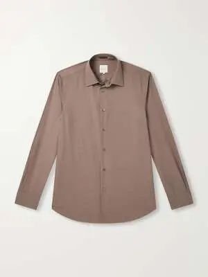 Paul Smith Cotton-poplin Shirt - Light Brown