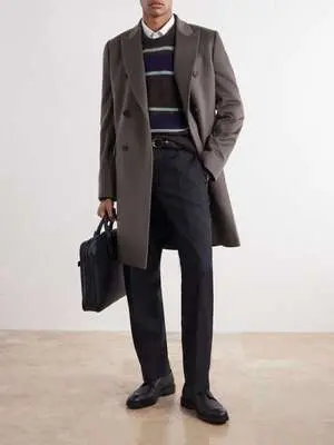 Paul Smith Double-breasted Wool And Cashmere-blend Coat