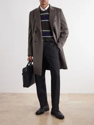 Paul Smith Double-breasted Wool And Cashmere-blend Coat