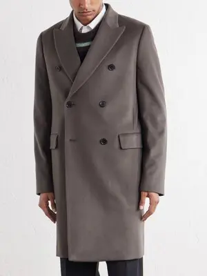 Paul Smith Double-breasted Wool And Cashmere-blend Coat