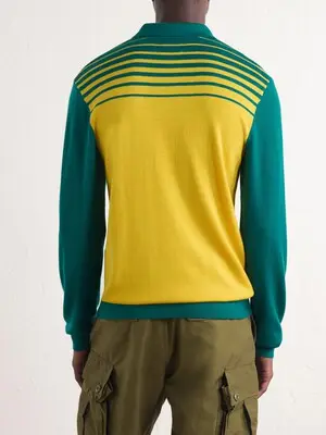 Aimé Leon Dore Logo-embroidered Merino Wool Polo Shirt