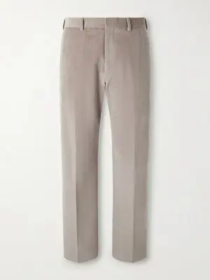 Paul Smith Straight-leg Cotton-stretch Corduroy Suit Trousers - Neutrals