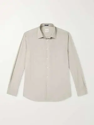 Paul Smith Cotton-poplin Shirt - Stone