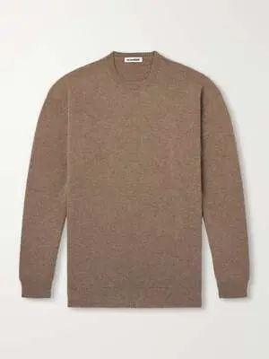 JIL SANDER Cashmere And Wool-blend Sweater - Brown