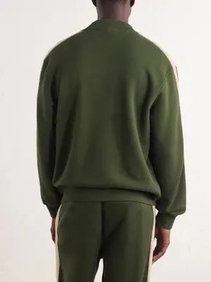 Aimé Leon Dore Saint George Logo-embroidered Striped Cotton Track Jacket