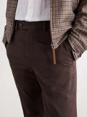SLOWEAR Incotex Tapered Cotton-blend Twill Trousers