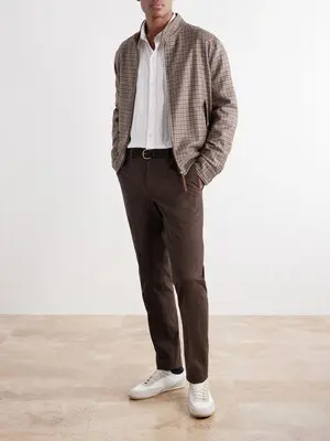 SLOWEAR Incotex Tapered Cotton-blend Twill Trousers