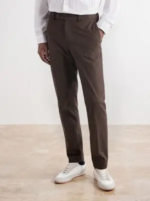 SLOWEAR Incotex Tapered Cotton-blend Twill Trousers