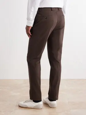 SLOWEAR Incotex Tapered Cotton-blend Twill Trousers