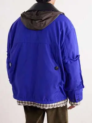 Loewe Leather-trimmed Cordura® Padded Jacket