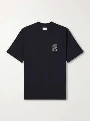 Aimé Leon Dore Logo-print Cotton-jersey T-shirt - Black