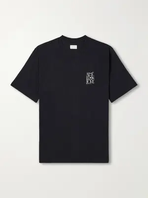 Aimé Leon Dore Logo-print Cotton-jersey T-shirt - Black