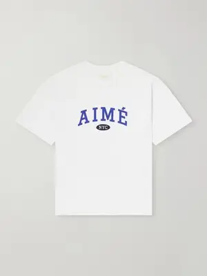 Aimé Leon Dore Logo-print Cotton-jersey T-shirt - White