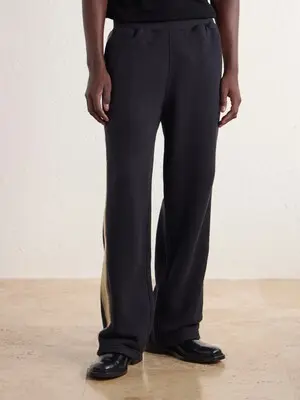 Aimé Leon Dore Straight-leg Striped Cotton Sweatpants