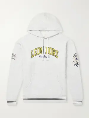 Aimé Leon Dore Logo-appliqué Cotton-jersey Hoodie - Gray