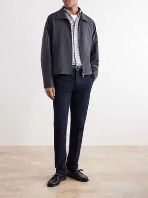 SLOWEAR Incotex Tapered Cotton-blend Twill Trousers