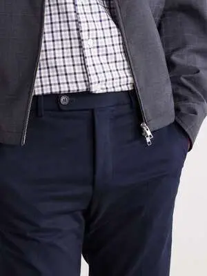SLOWEAR Incotex Tapered Cotton-blend Twill Trousers
