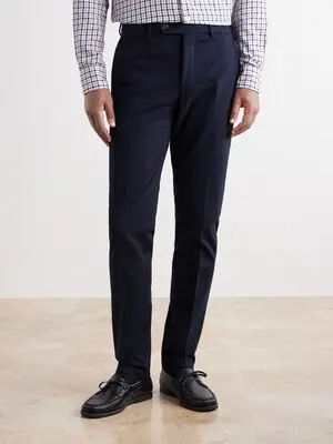 SLOWEAR Incotex Tapered Cotton-blend Twill Trousers