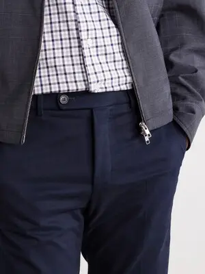 SLOWEAR Incotex Tapered Cotton-blend Twill Trousers