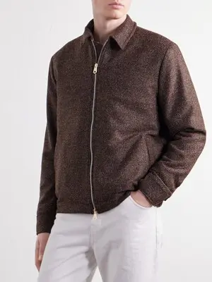 Paul Smith Wool-blend Bouclé Blouson Jacket
