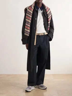 Aimé Leon Dore Straight-leg Pleated Cotton Trousers