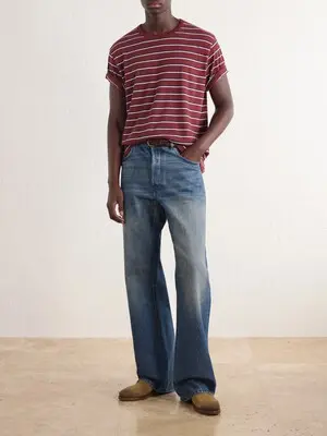 Aimé Leon Dore Striped Cotton-jersey T-shirt