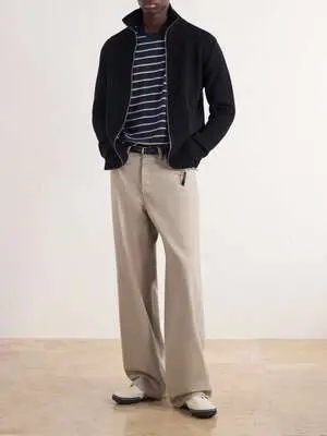 Aimé Leon Dore Striped Cotton-jersey T-shirt - Navy