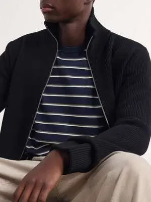 Aimé Leon Dore Striped Cotton-jersey T-shirt - Navy