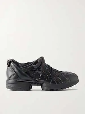 Simone Rocha Adidas Originals Clima Embellished Lace-trimmed Leather Sneakers - Black